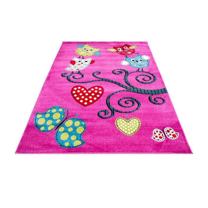 Lasten Pöllö Matto Pinkki | TARJOUS