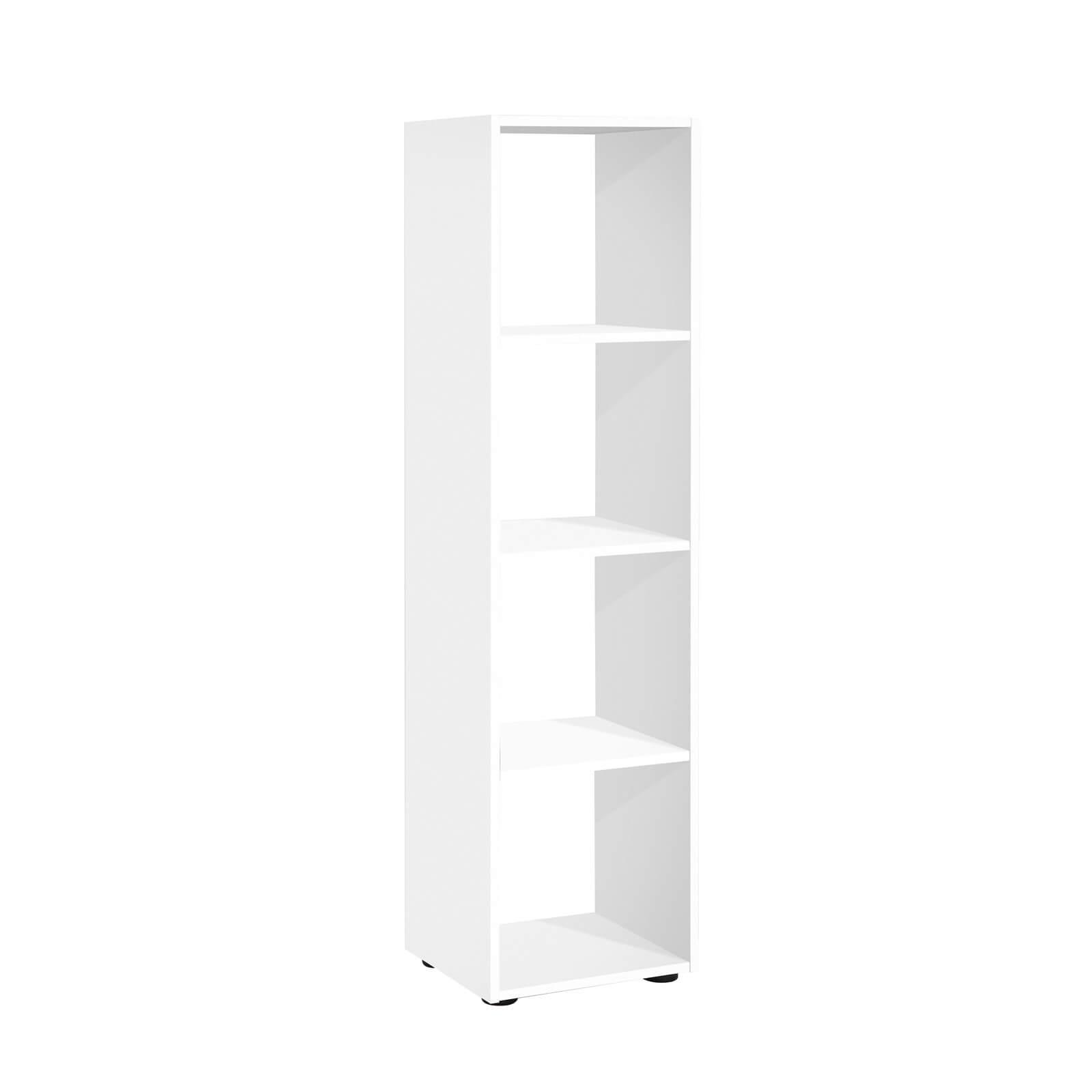 Mega 4 lokerikko valkoinen kapea/korkea